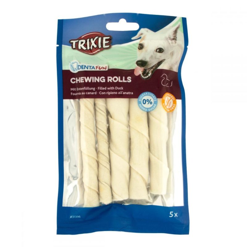 Denta Fun Duck Chewing Rolls Trixie 15 τεμαχια | Πετοπωλείον Petshop